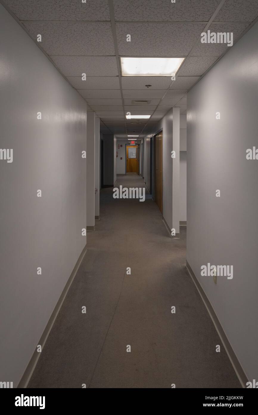 An office hallway in a commercial building Stock Photo - Alamy