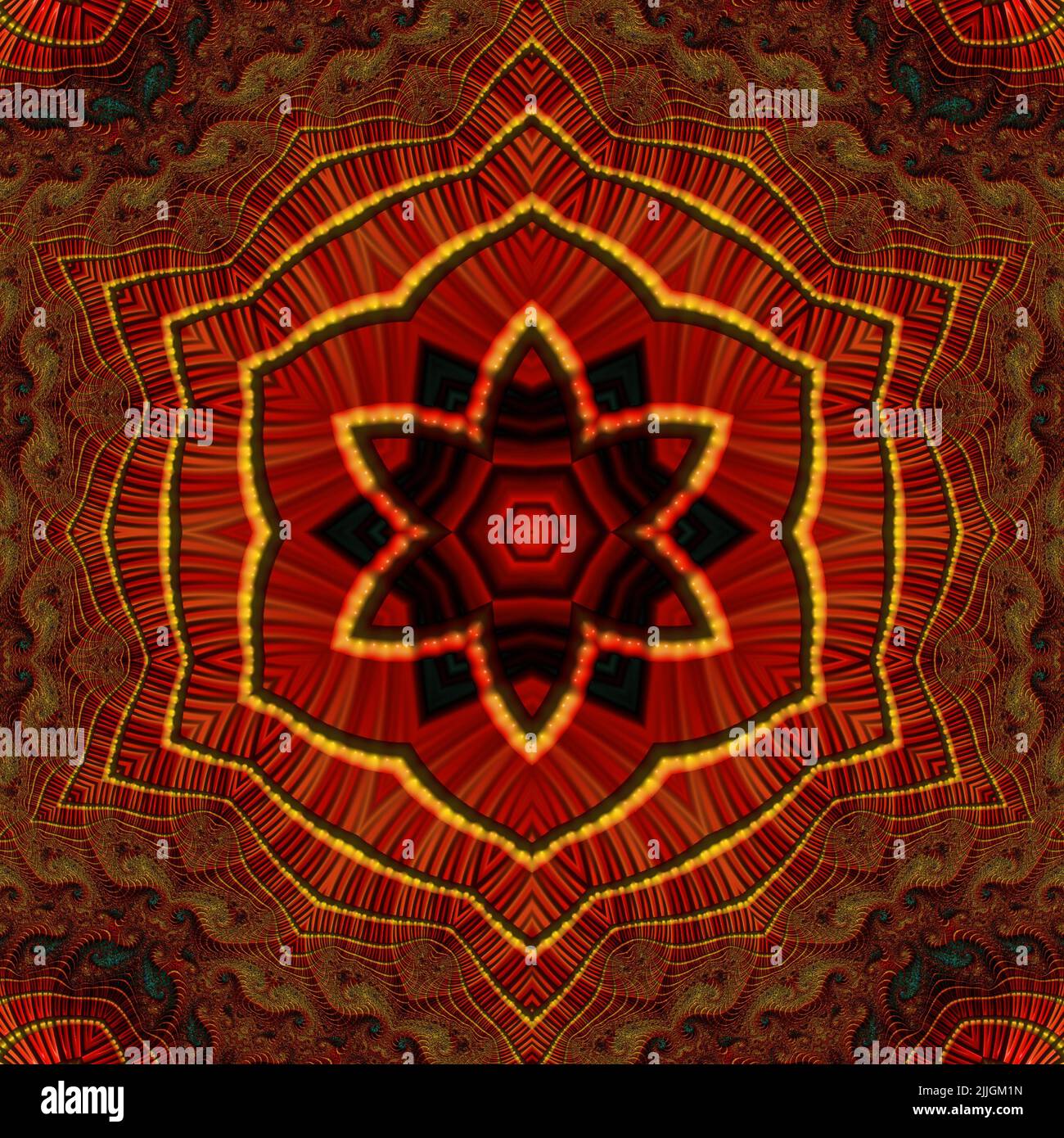 Abstract Computer generated Fractal design. A fractal is a never-ending ...