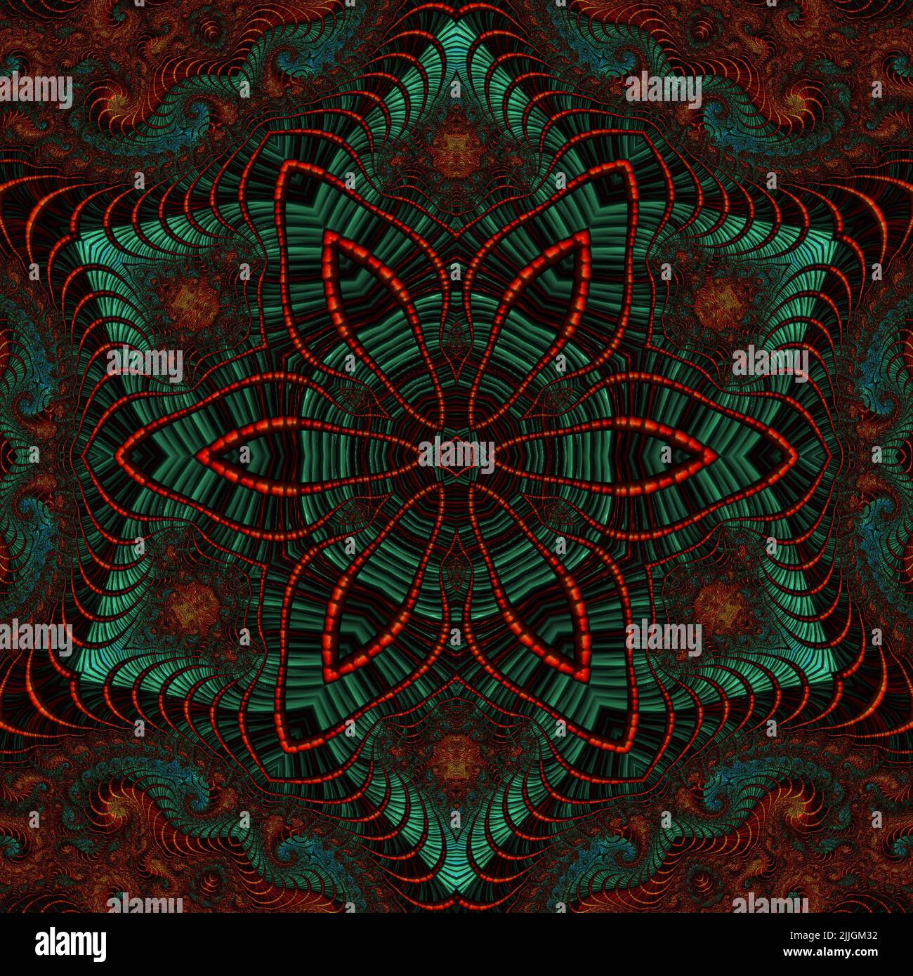 Abstract Computer Generated Fractal Design A Fractal Is A Never Ending