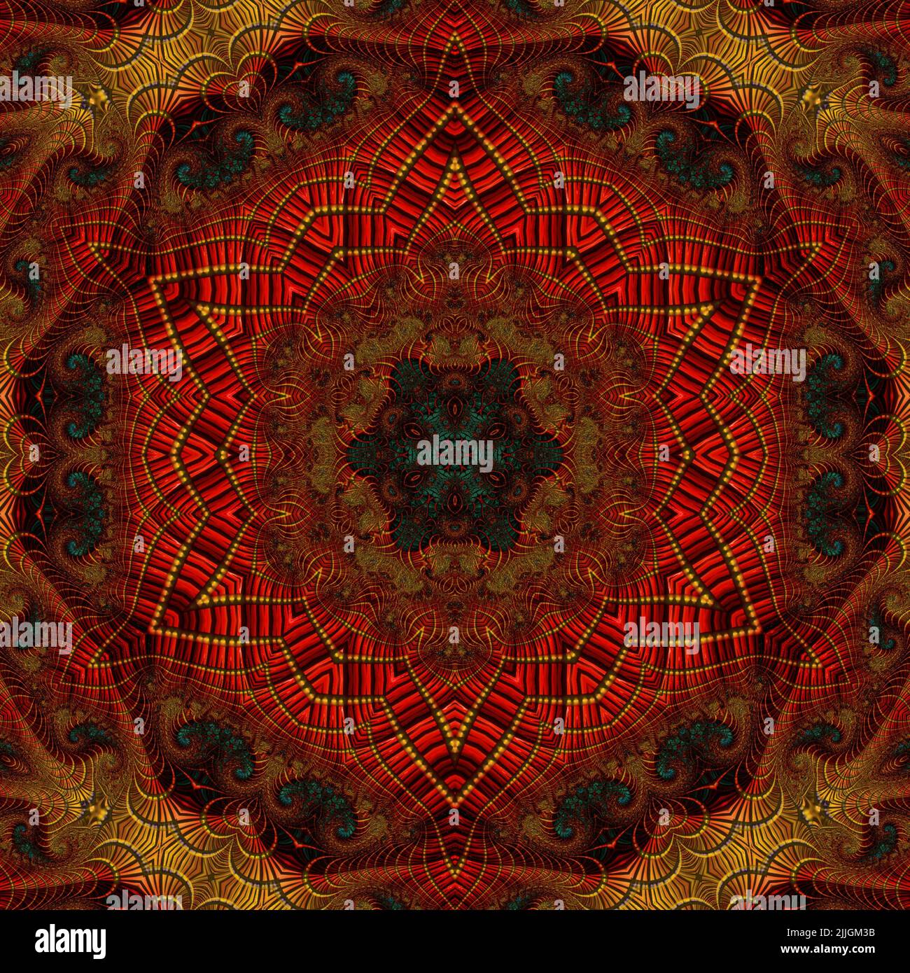 Abstract Computer generated Fractal design. A fractal is a never-ending ...