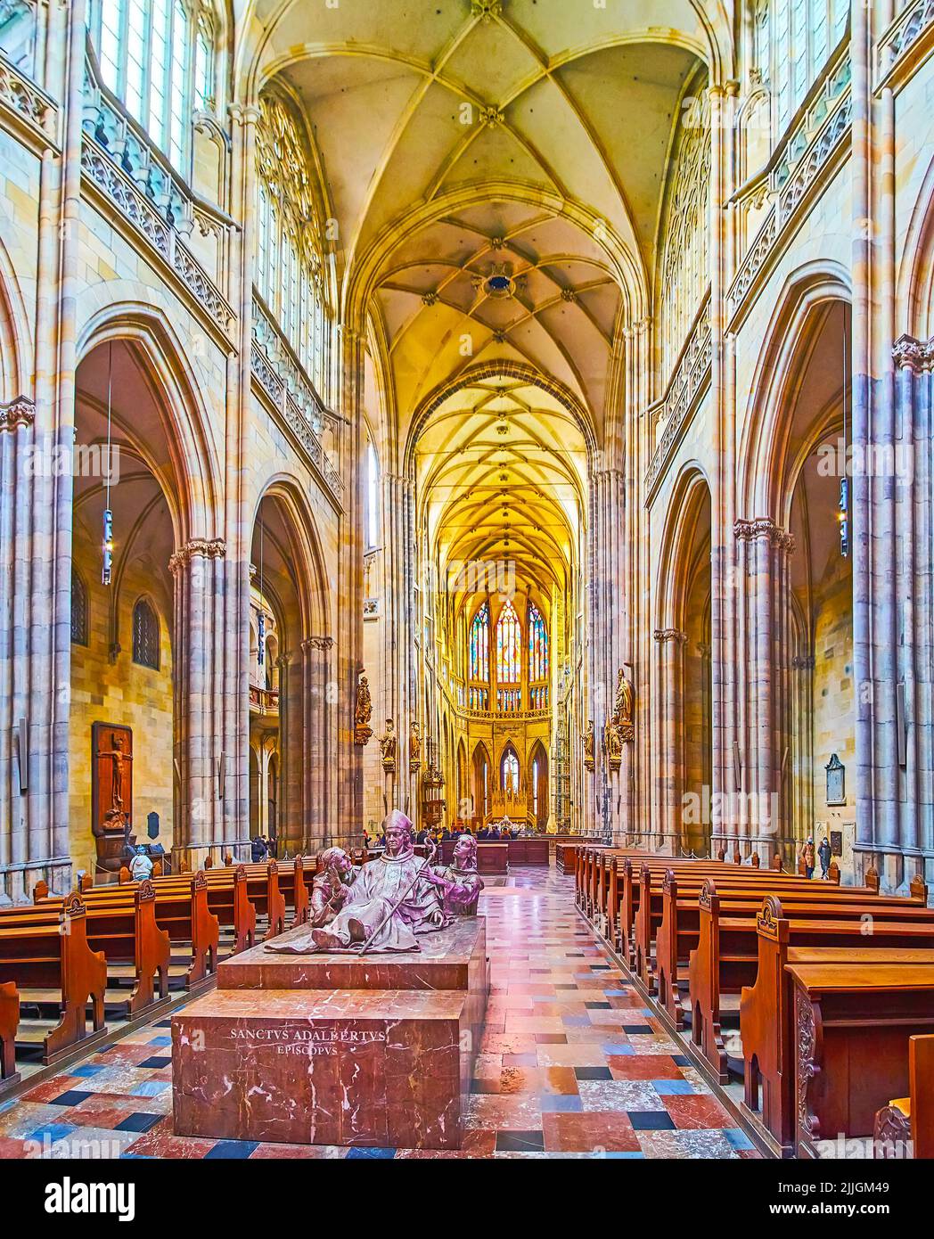 PRAGUE, CAZECH REPUBLIC - MARCH 6, 2022: Historic St Vitus Cathedral ...