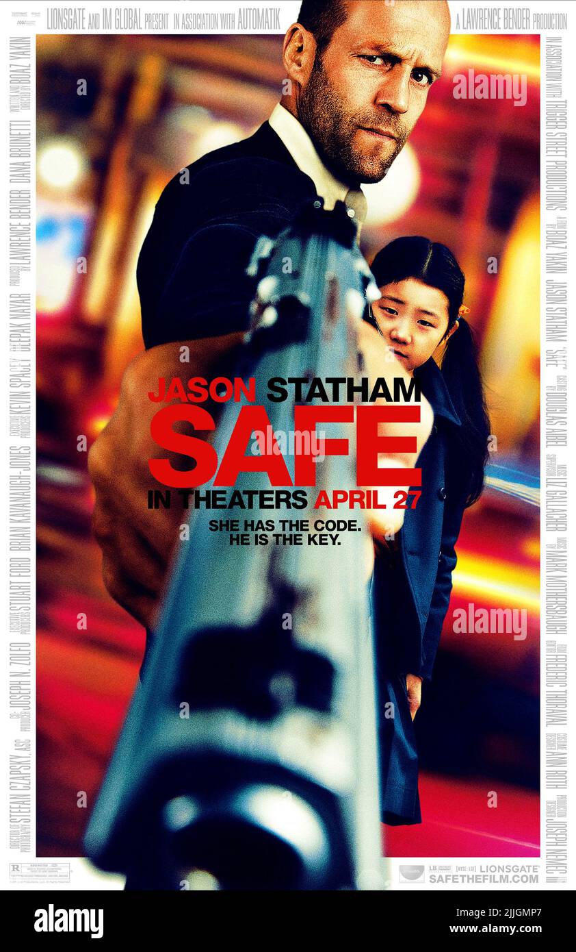 JASON STATHAM, CATHERINE CHAN, SAFE, 2012 Stock Photo - Alamy