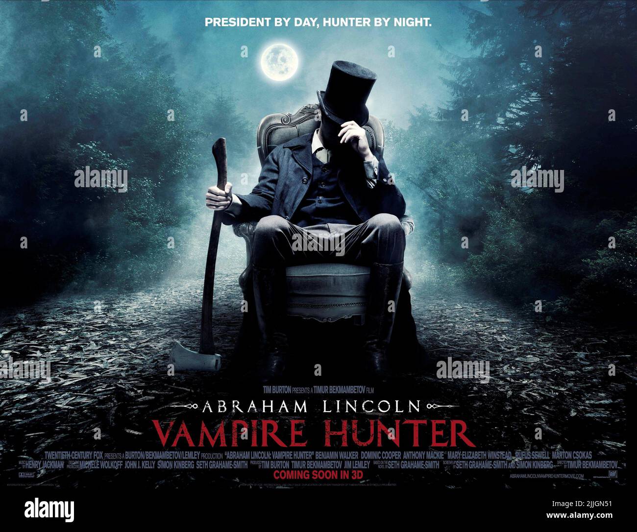 BENJAMIN WALKER, ABRAHAM LINCOLN: VAMPIRE HUNTER, 2012 Stock Photo - Alamy