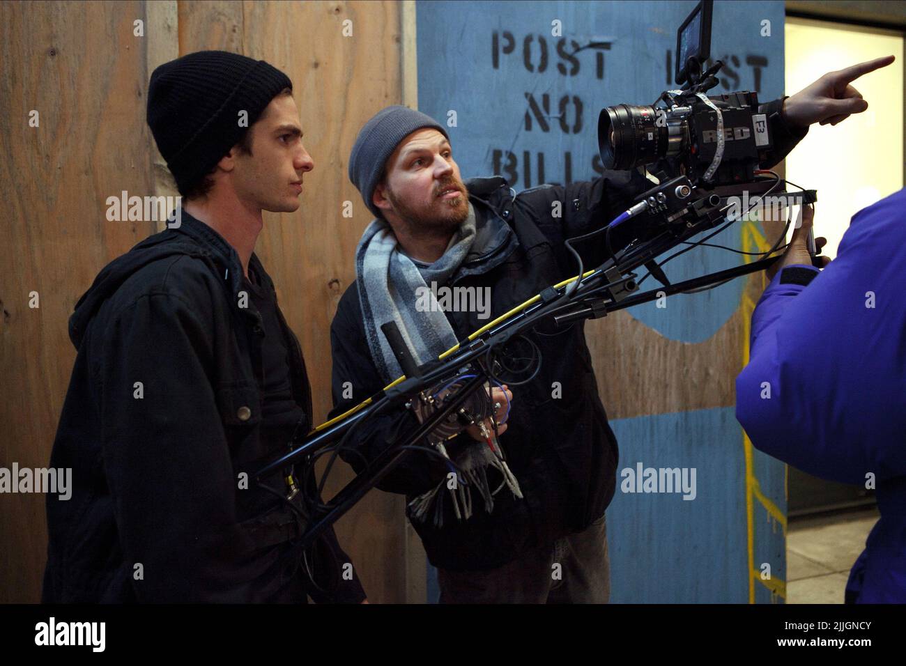 ANDREW GARFIELD, MARC WEBB, THE AMAZING SPIDER-MAN, 2012 Stock Photo ...