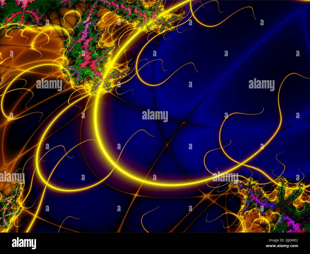 bright abstract pattern of bright and luminous lines, wallpaper, color ...