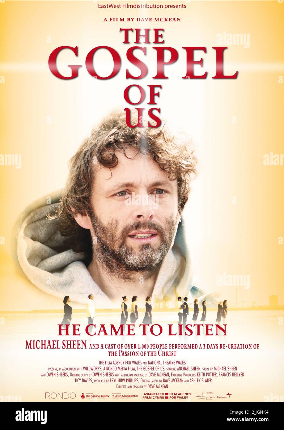MICHAEL SHEEN POSTER, THE GOSPEL OF US, 2012 Stock Photo - Alamy