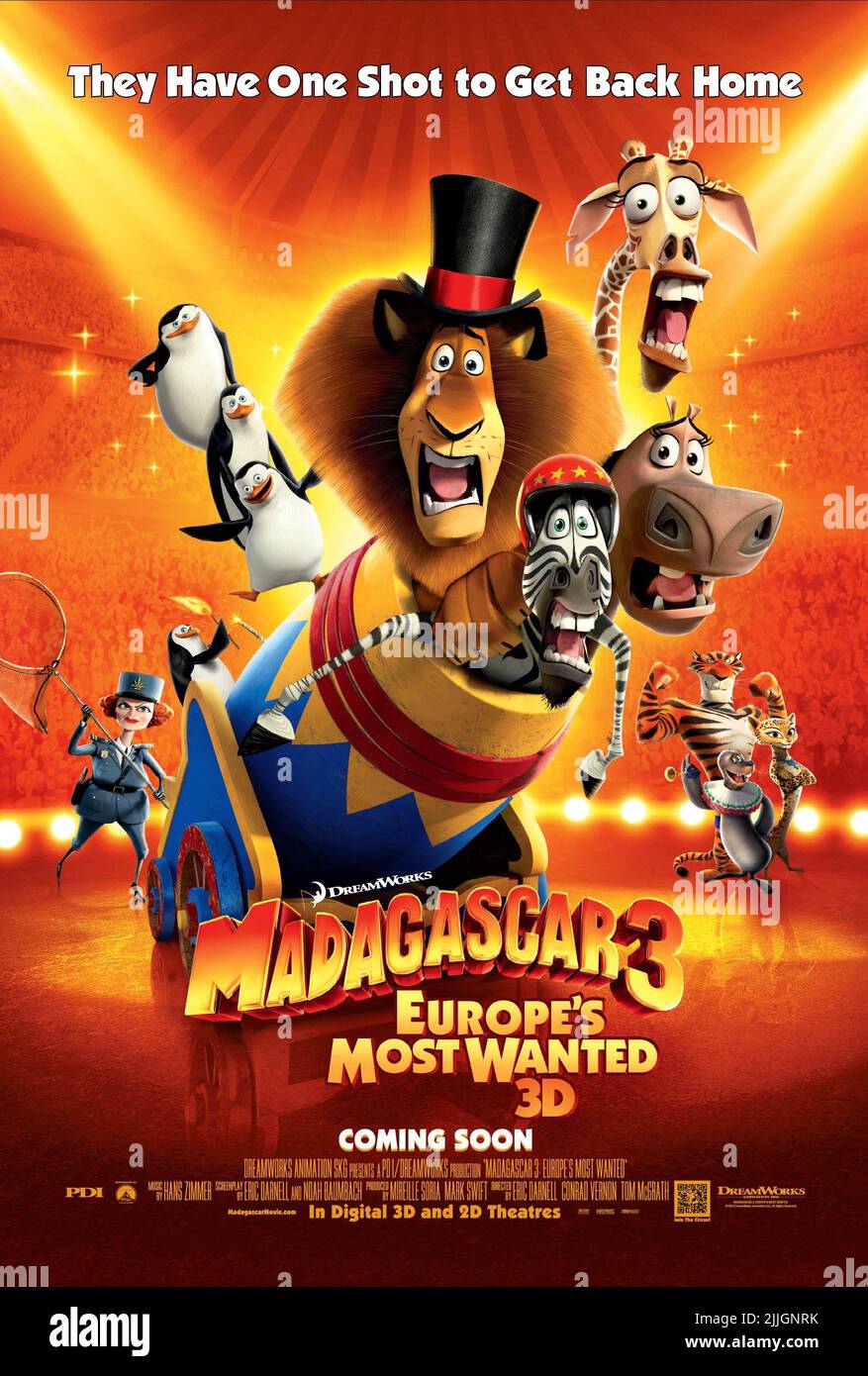 Madagascar movie poster hi-res stock photography and images - Alamy