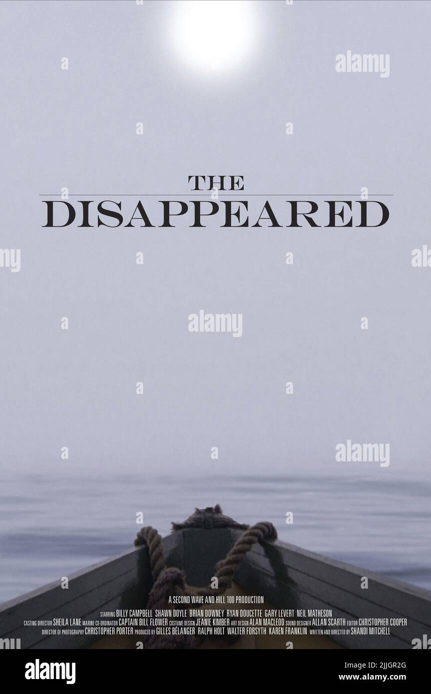 BOAT POSTER, THE DISAPPEARED, 2012 Stock Photo - Alamy