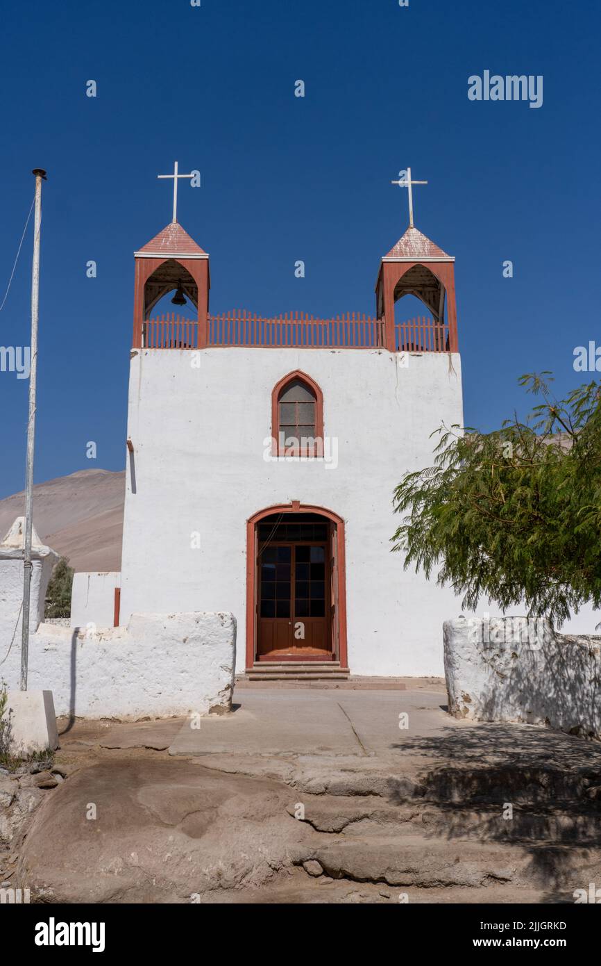 The Church of San Geronimo, Poconchile, Chile, was first built in the ...