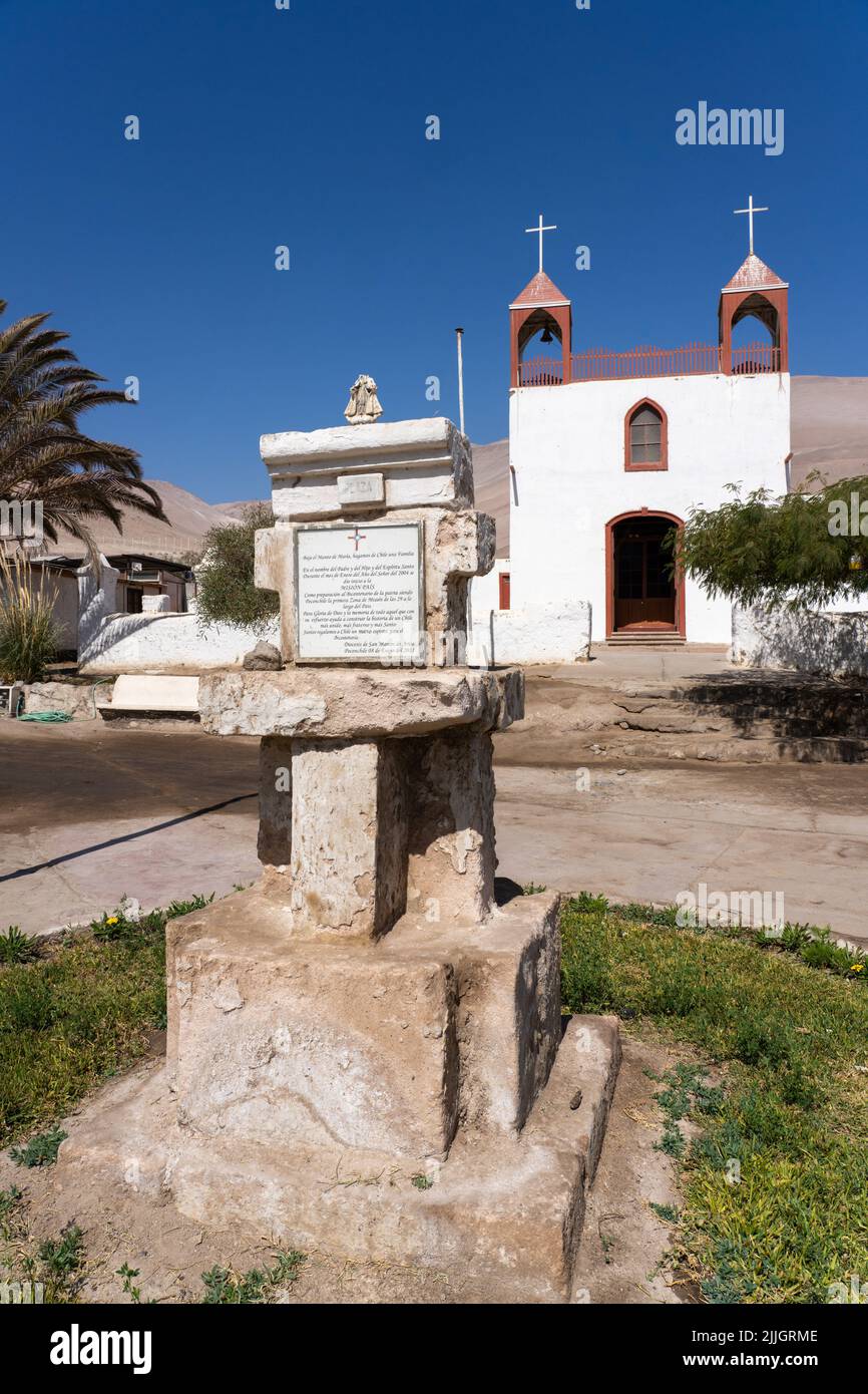 The Church of San Geronimo, Poconchile, Chile, was first built in the ...