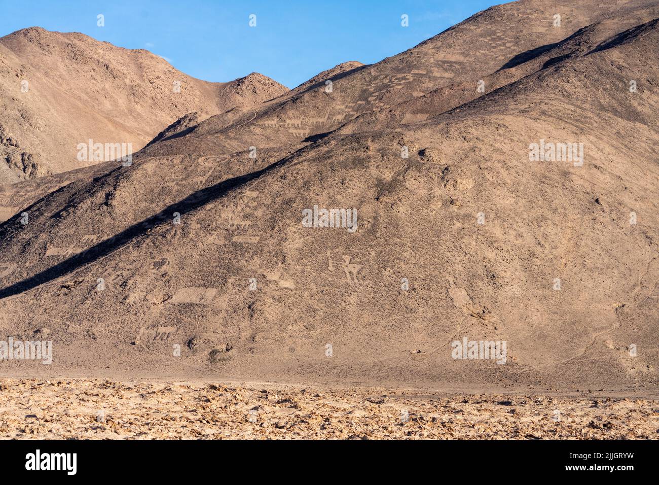 The Cerros Pintados Geoglyphs were made between 700 and 1500 A.D in the ...