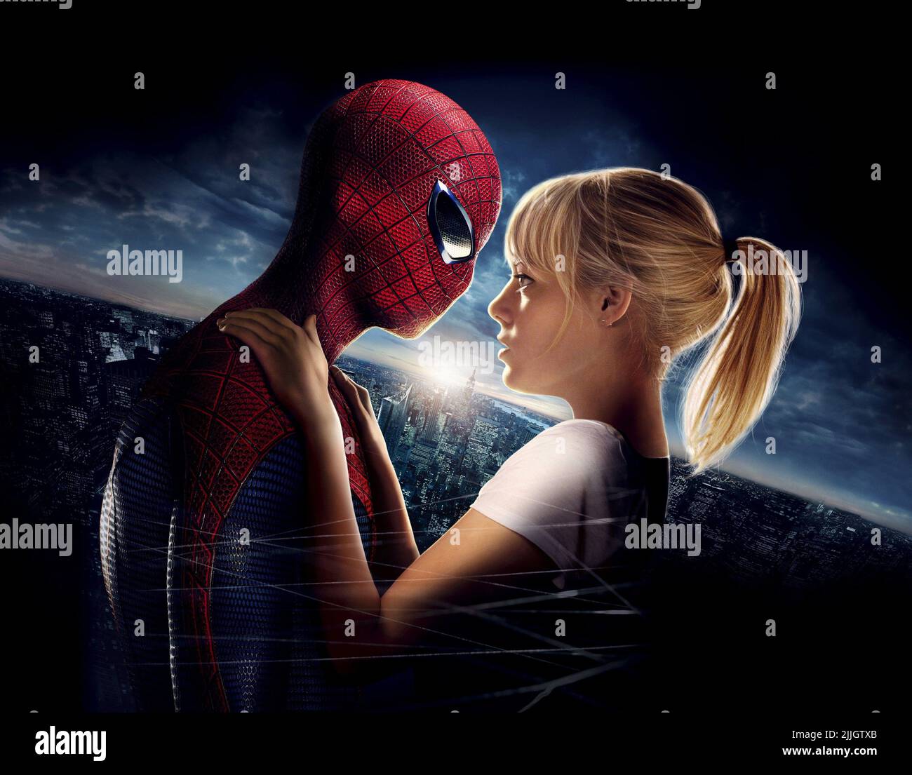 ANDREW GARFIELD, EMMA STONE, THE AMAZING SPIDER-MAN, 2012 Stock Photo ...