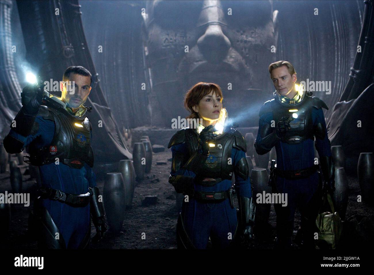 LOGAN MARSHALL-GREEN, NOOMI RAPACE, MICHAEL FASSBENDER, PROMETHEUS ...