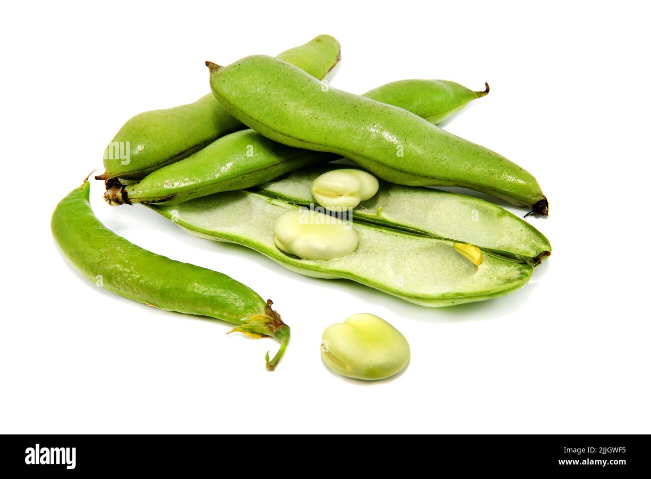 Green beans on a white background close-up. Bean Seed Isolate Stock ...