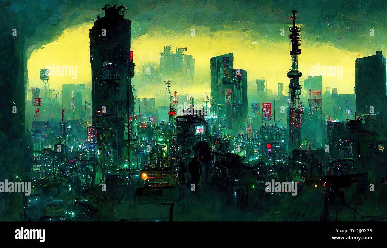 Tokyo cyberpunk hi-res stock photography and images - Alamy