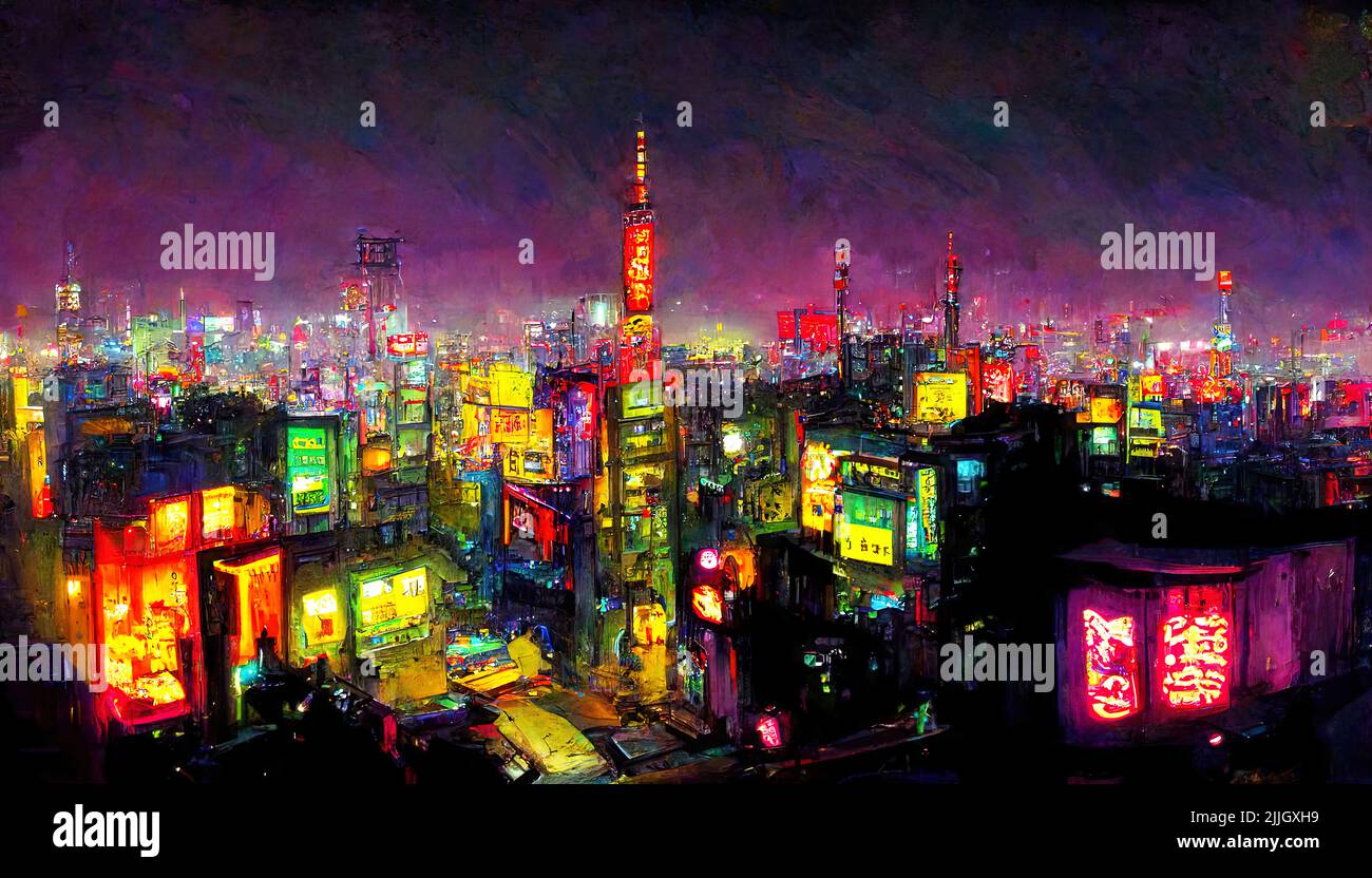 Tokyo cyberpunk hi-res stock photography and images - Alamy