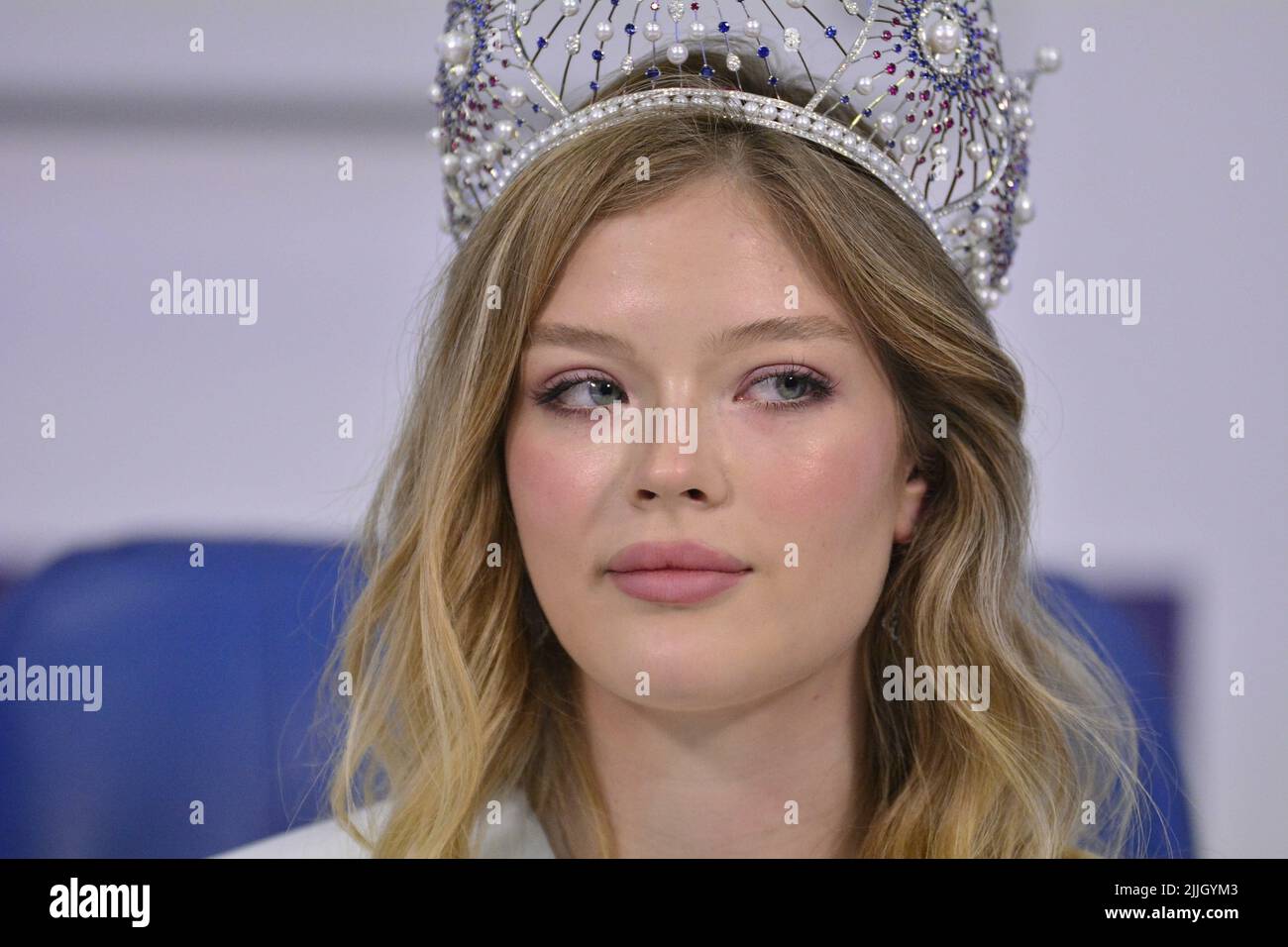 Press conference of the winner of the Miss Russia 2022 contest.TASS ...