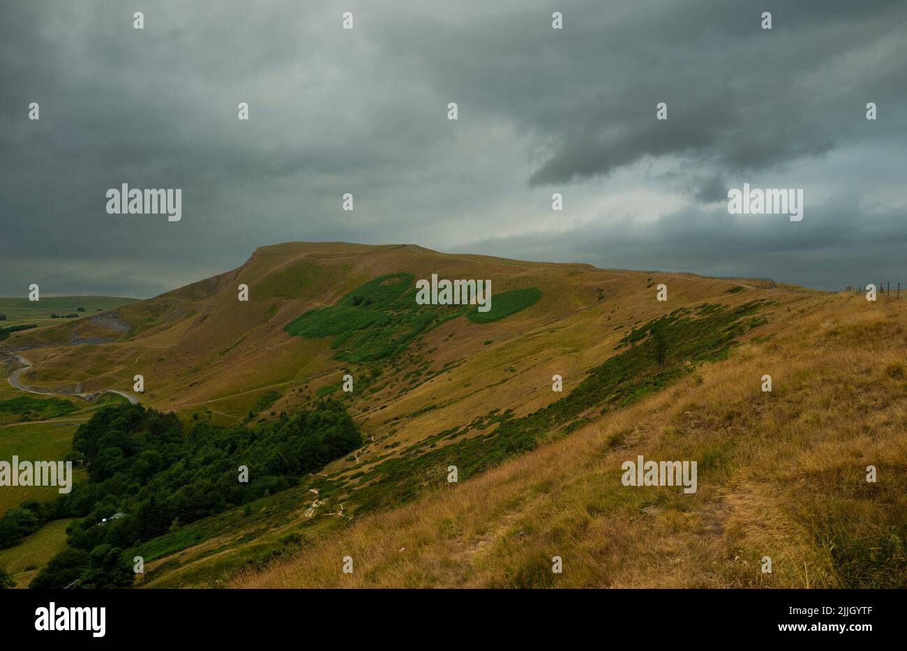 Mam Tor Summit Peak District Stock Photo - Alamy