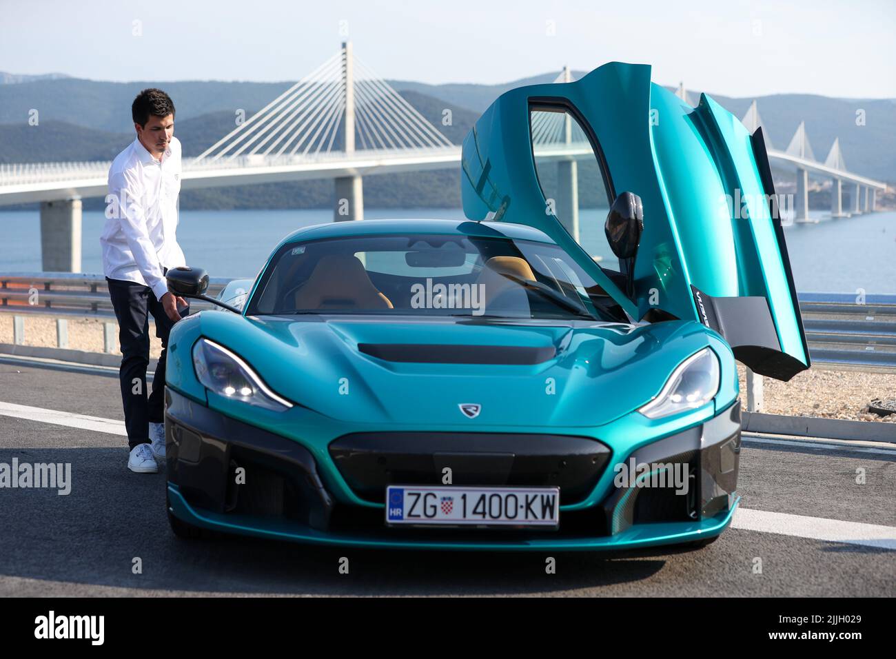 Komarna, Croatia, July 26, 2022. Chief Program Engineer at Rimac ...