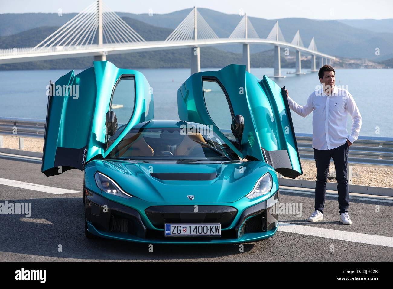 Komarna, Croatia, July 26, 2022. Chief Program Engineer at Rimac ...