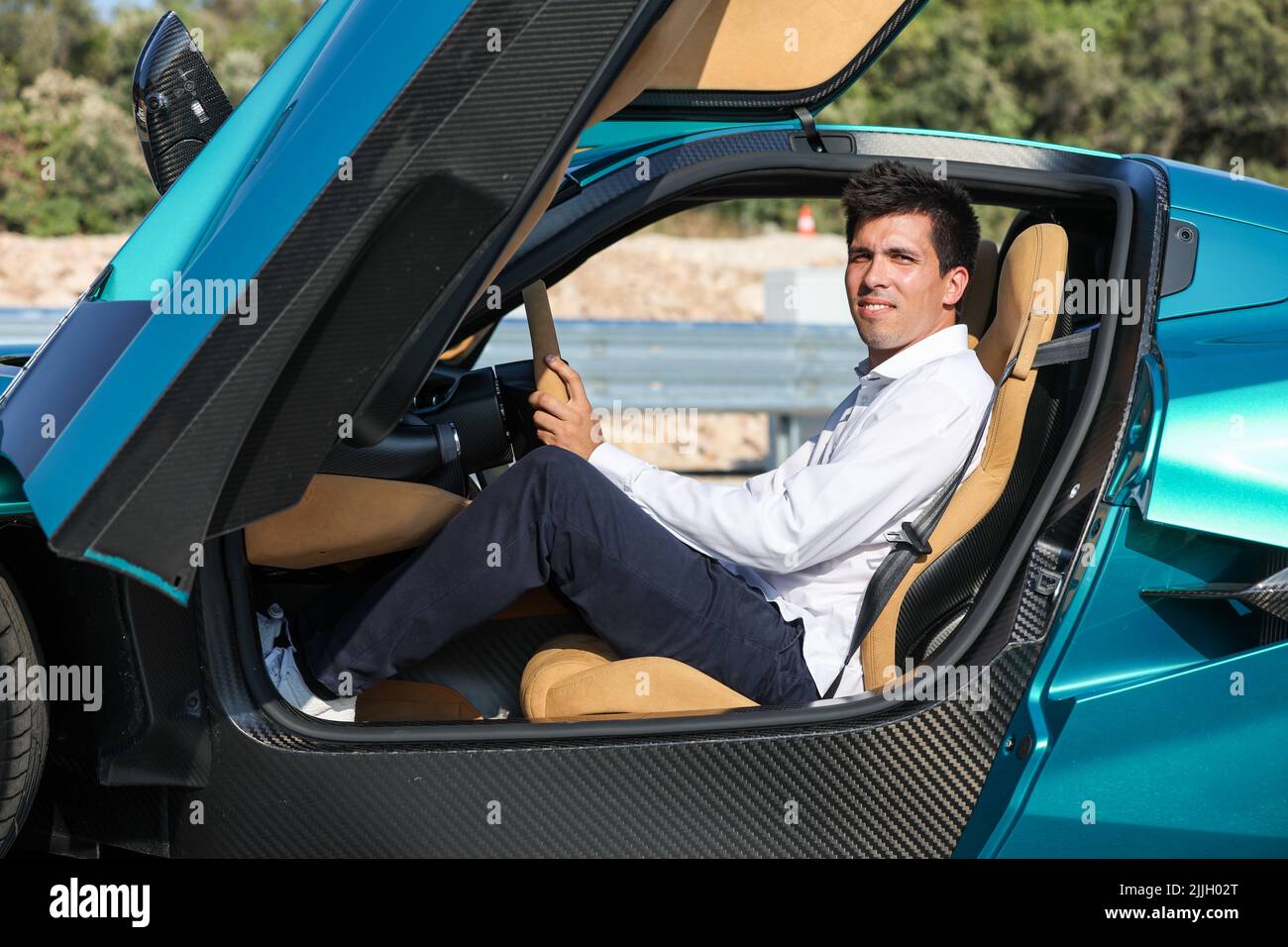Komarna, Croatia, July 26, 2022. Chief Program Engineer at Rimac ...