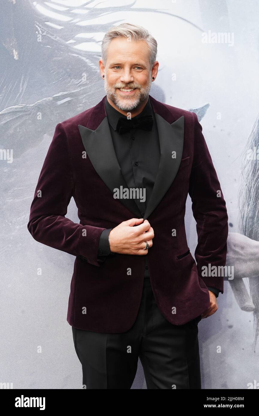 Michael Walter attending the UK Gala screening of Prey at Vue West End ...