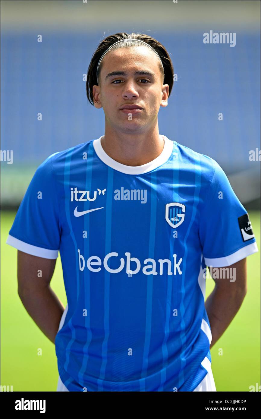 Genk, Belgium, 26 July 2022, Jong Genk's Faissal Al Mazyani poses for ...