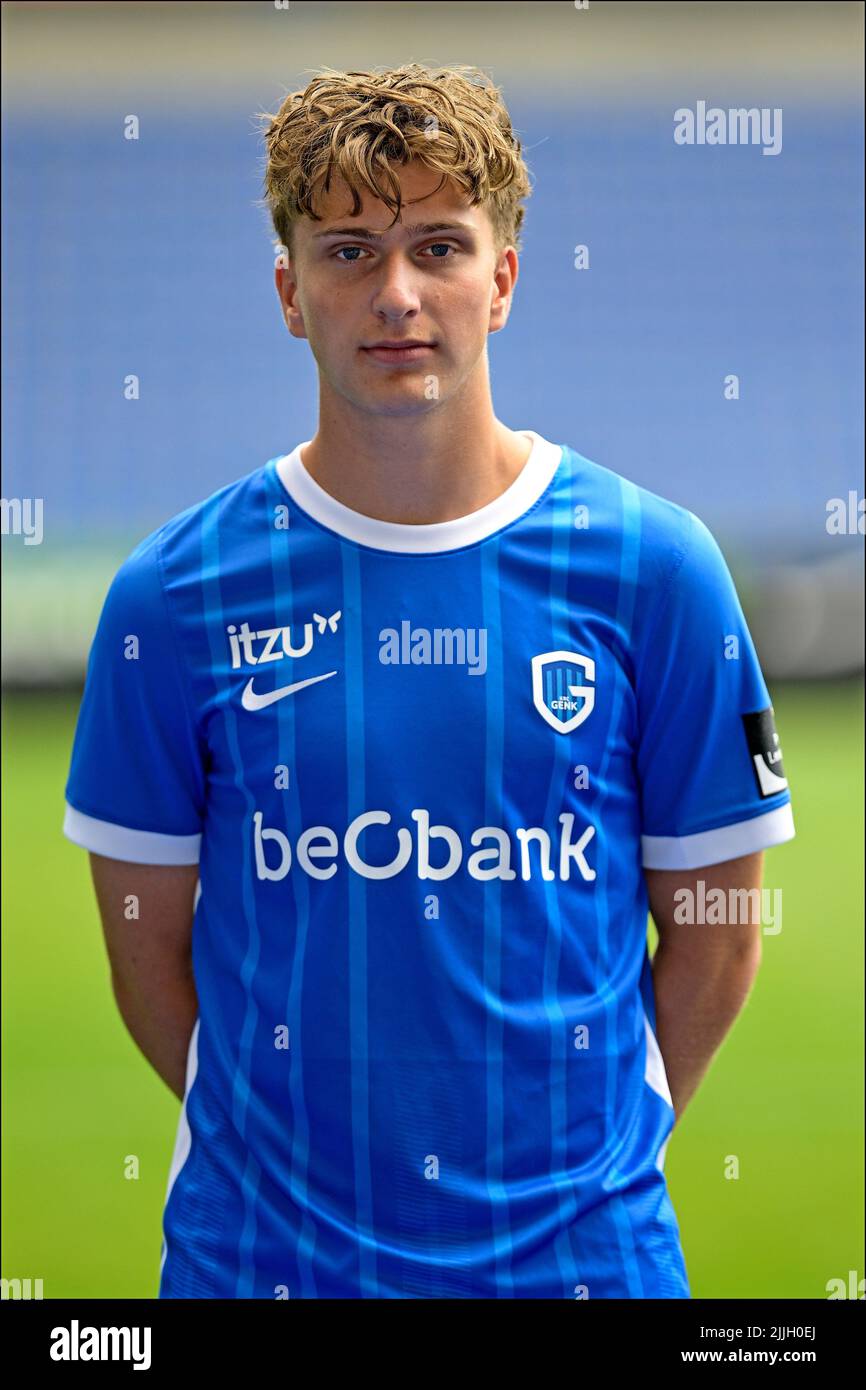Genk, Belgium, 26 July 2022, Jong Genk's Mika Godts poses for the ...
