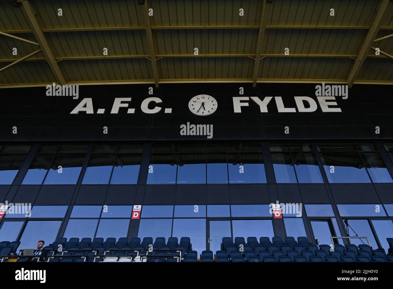 general view of Kellamergh Park, Home of AFC Fylde Stock Photo - Alamy