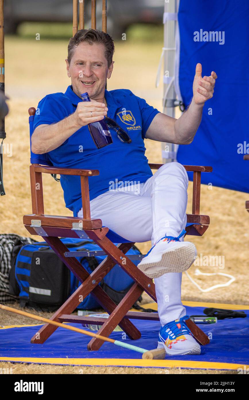 Russian banker Andrey Borodin at the Gold Cup final at Cowdray Park Polo Club where his team ...