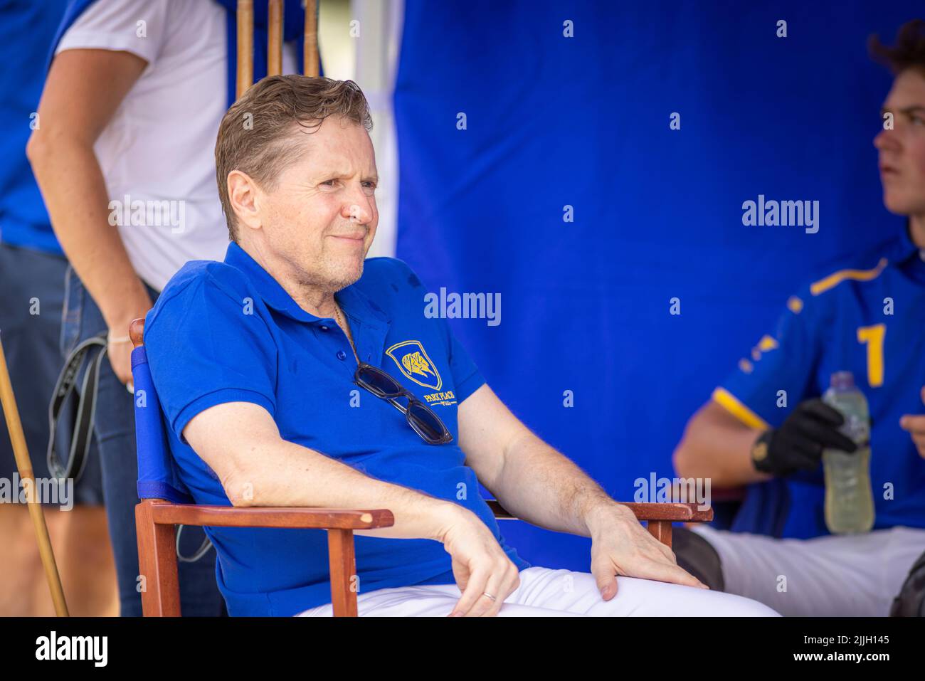 Russian banker Andrey Borodin at the Gold Cup final at Cowdray Park Polo Club where his team ...
