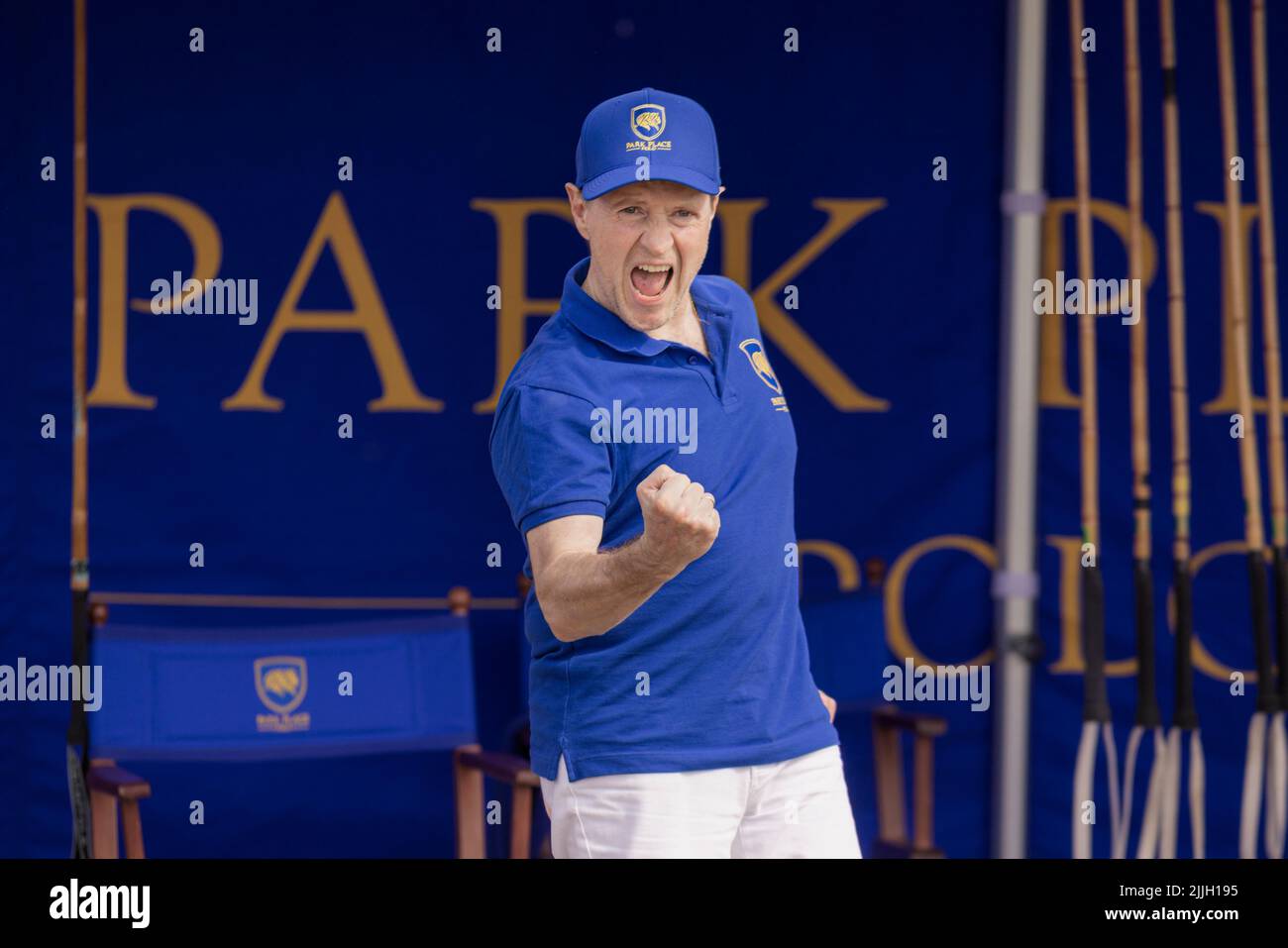 Russian banker Andrey Borodin at the Gold Cup final at Cowdray Park Polo Club where his team ...