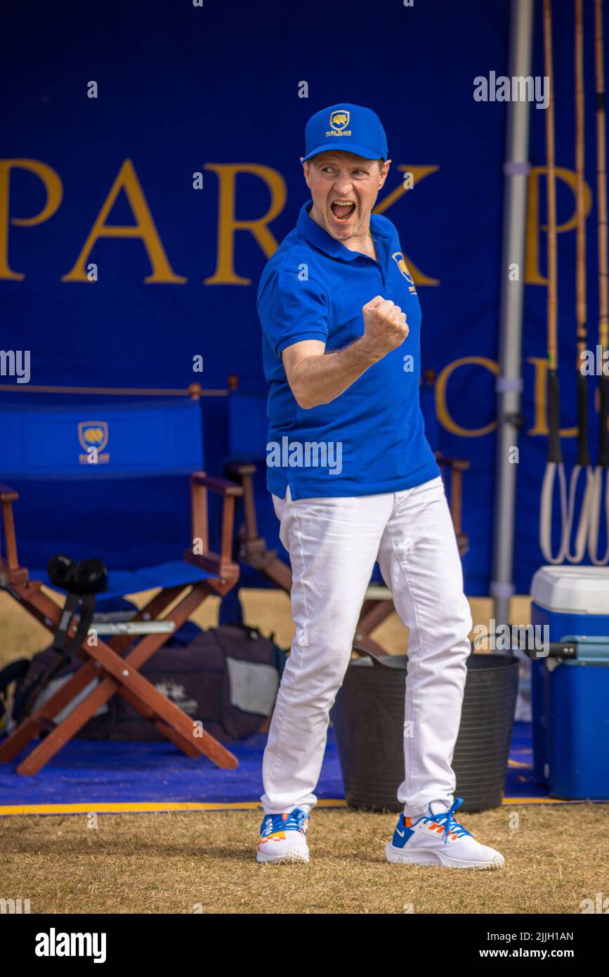 Russian banker Andrey Borodin at the Gold Cup final at Cowdray Park Polo Club where his team ...