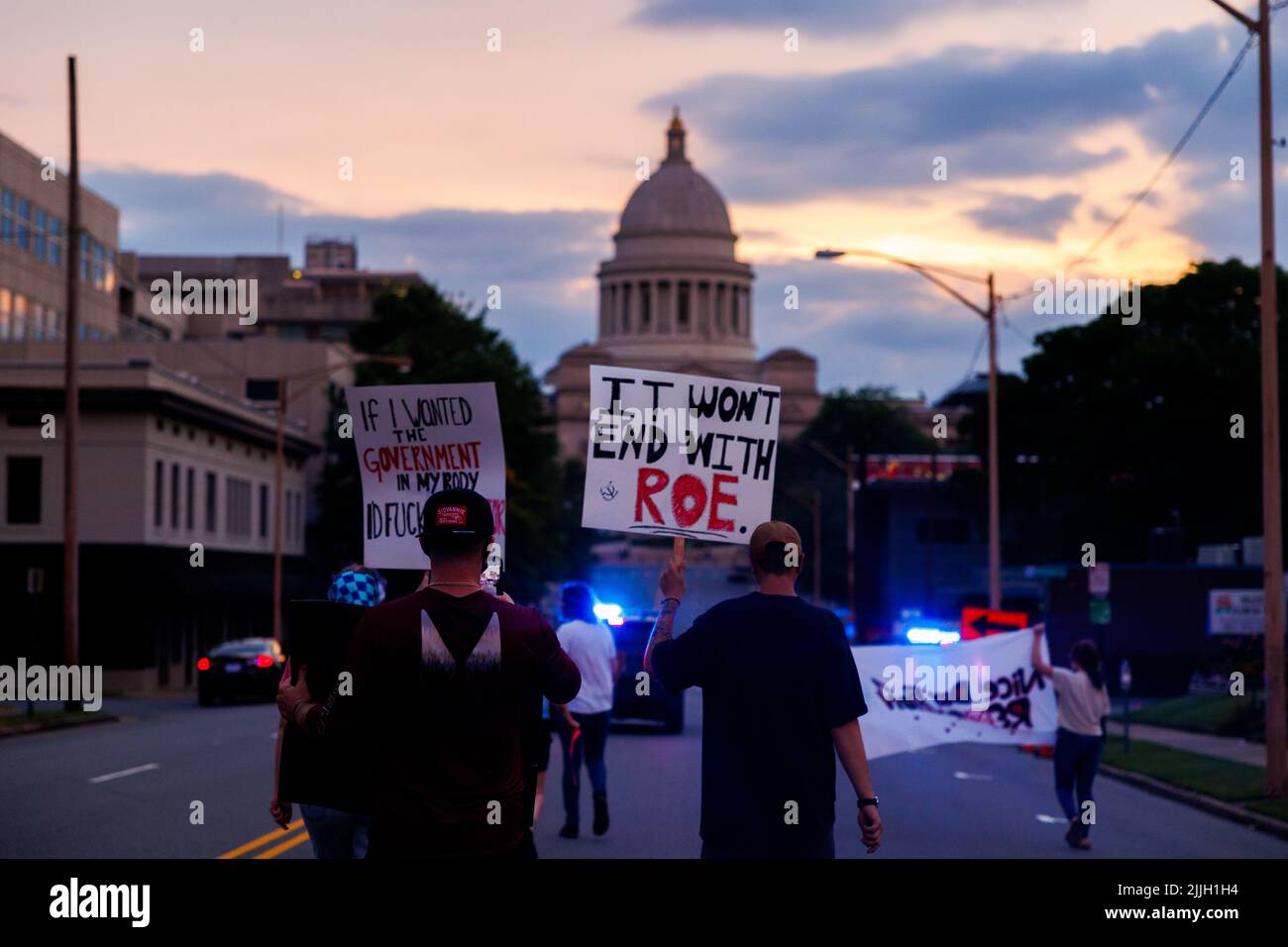Little Rock Protest June 27, 2022 Stock Photo - Alamy