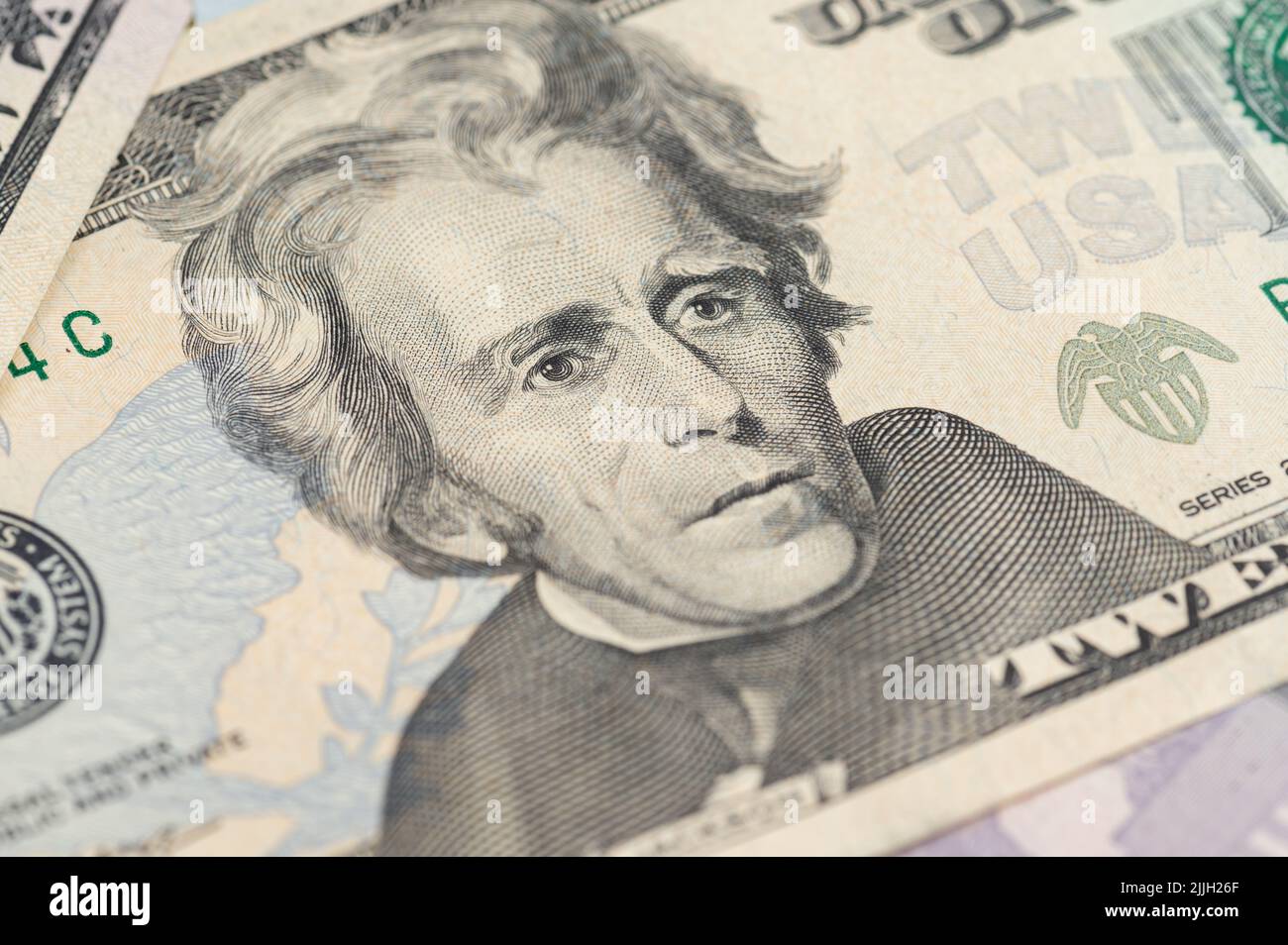 20 dollar bill note hi-res stock photography and images - Alamy