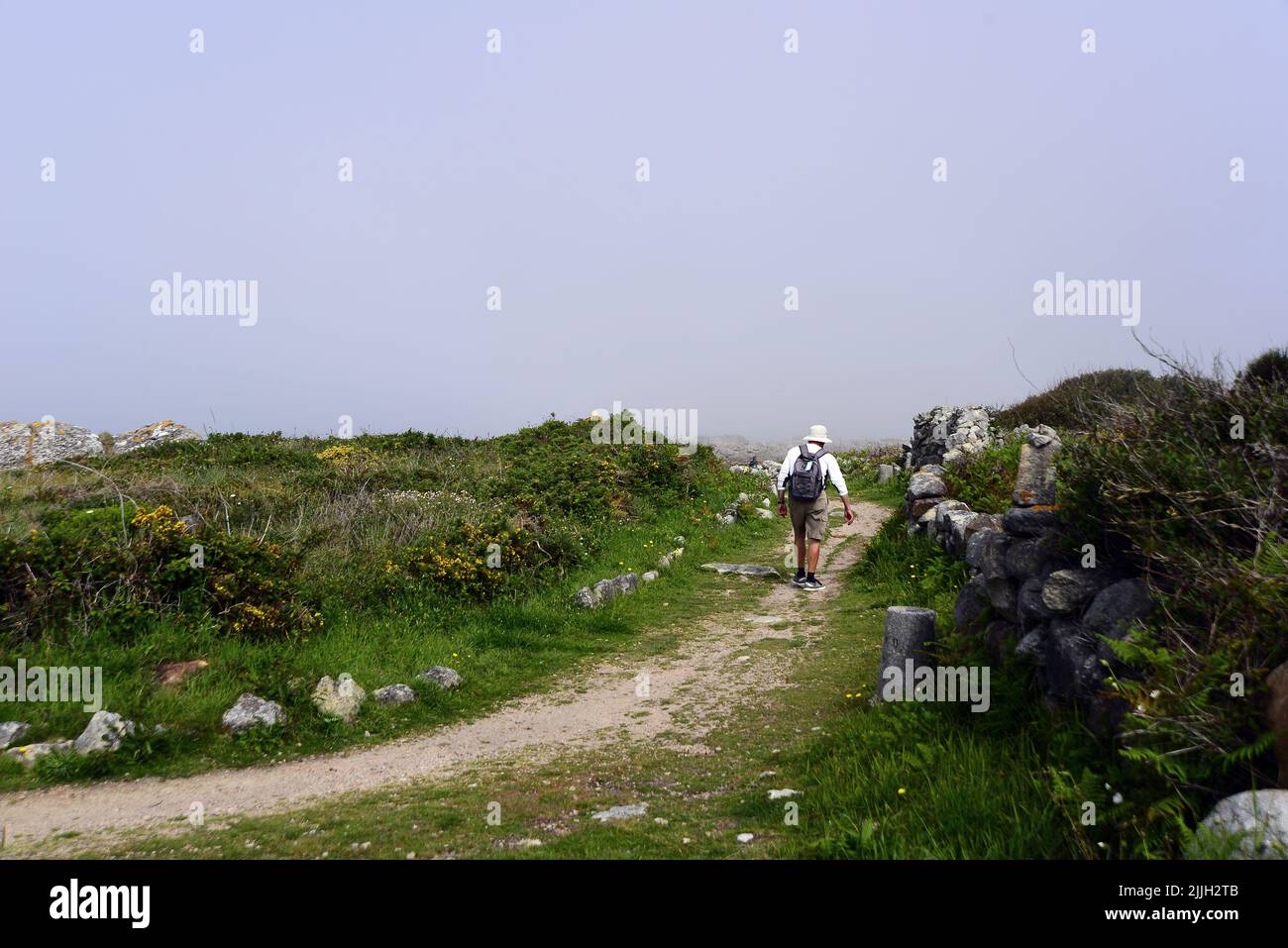 Man walking portuguese camino hi-res stock photography and images - Alamy