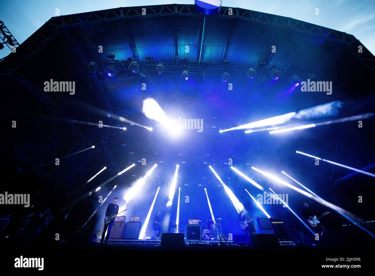 Jodrell Bank, Cheshire, UK. 23rd July, 2022. Scottish post-rock band ...