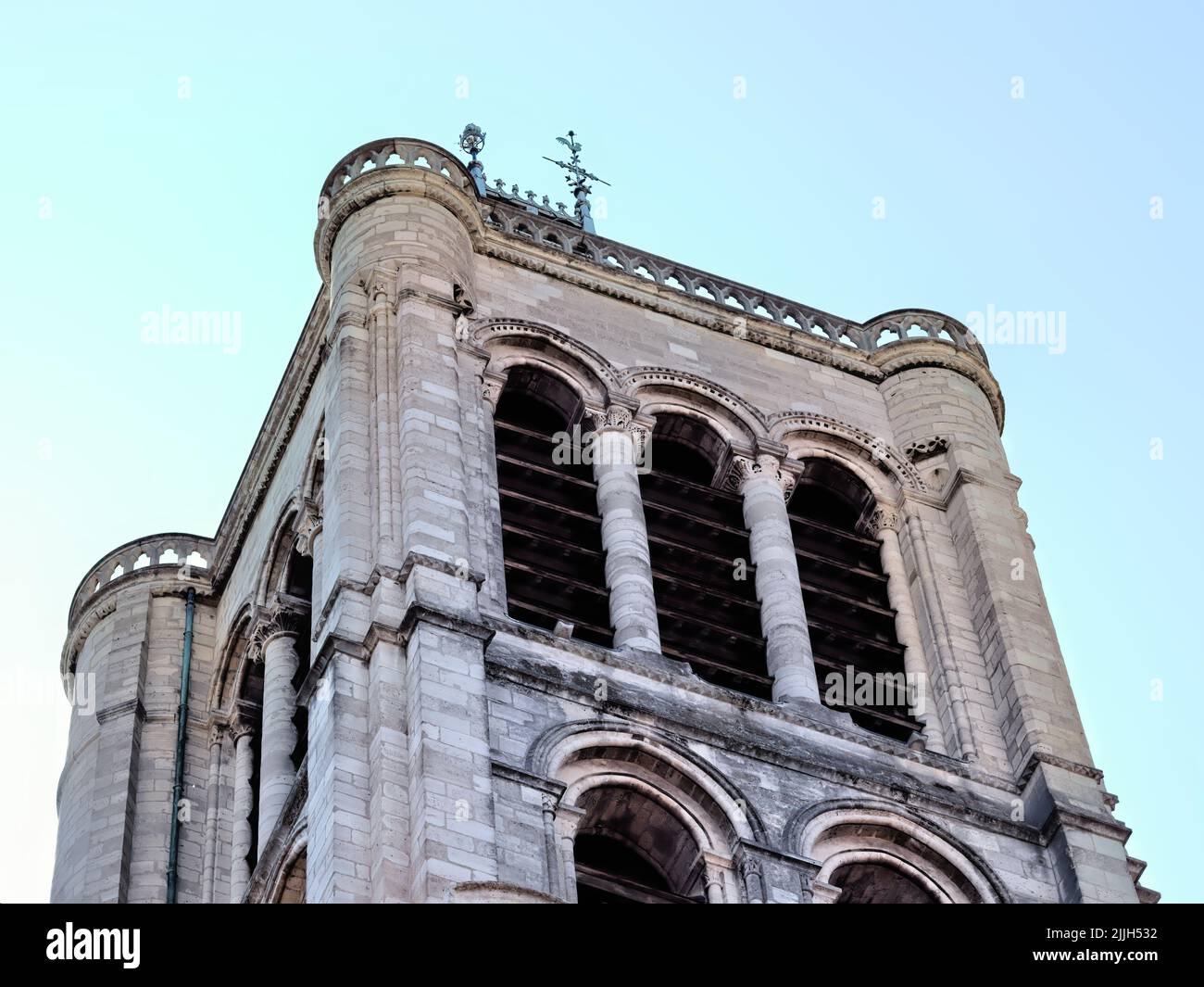 Gothic architecture of the Basilica of Saint-Denis, a large former ...