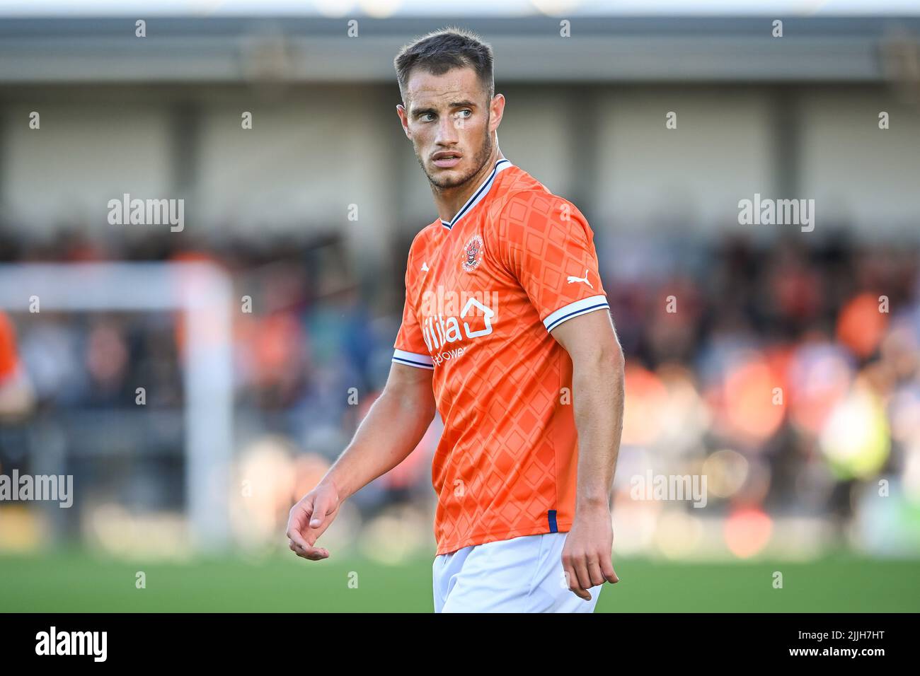 Jerry Yates #9 of Blackpool during the game Stock Photo - Alamy