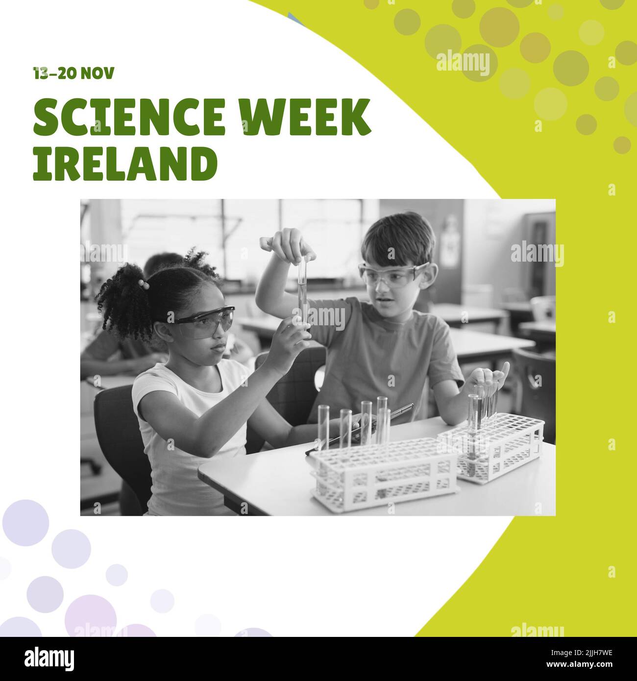 Composition of science week ireland text with diverse schoolchildren ...