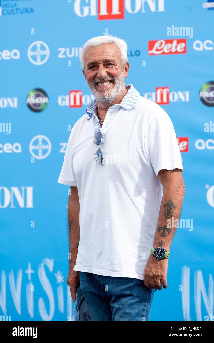Giffoni Valle Piana, Salerno, Italy. 26th July, 2022. Italian actor ...