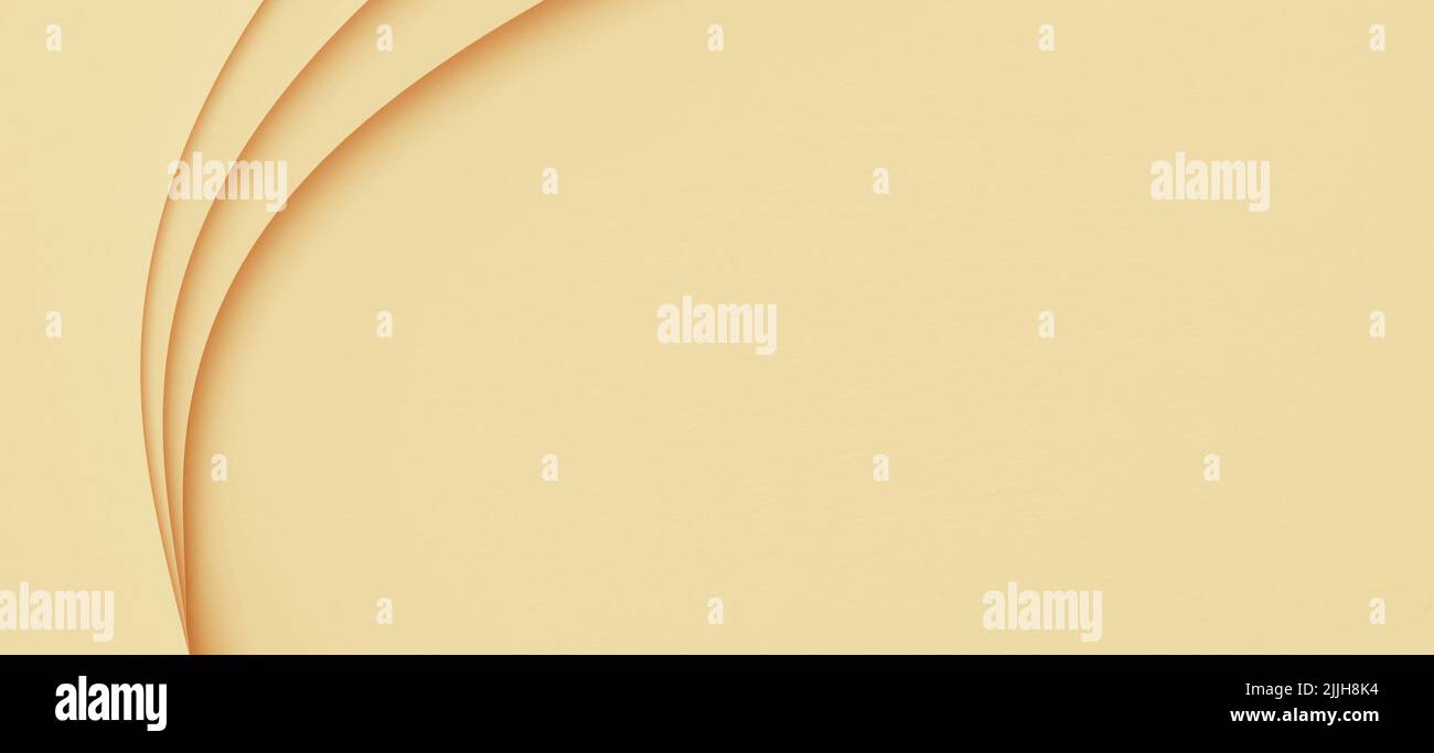 Minimal geometric yellow color shapes and lines. Abstract monochrome ...