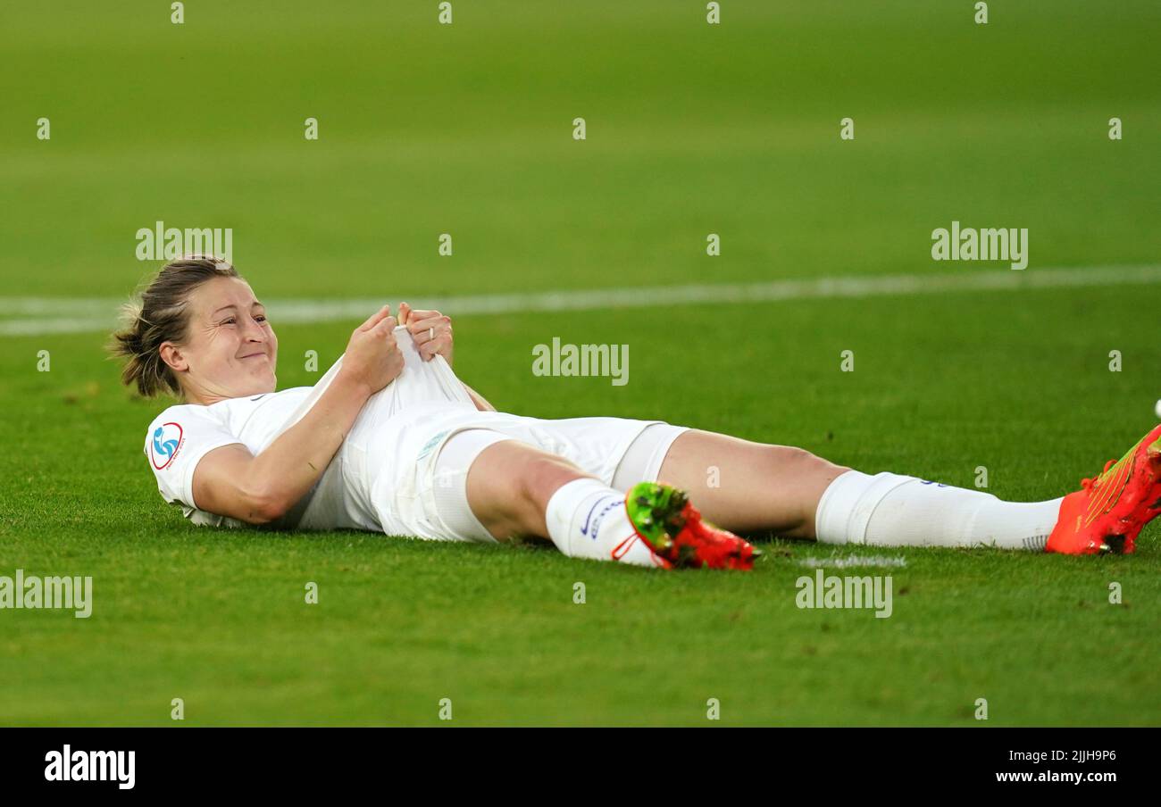 England's Ellen White reacts during the UEFA Women's Euro 2022 semi ...