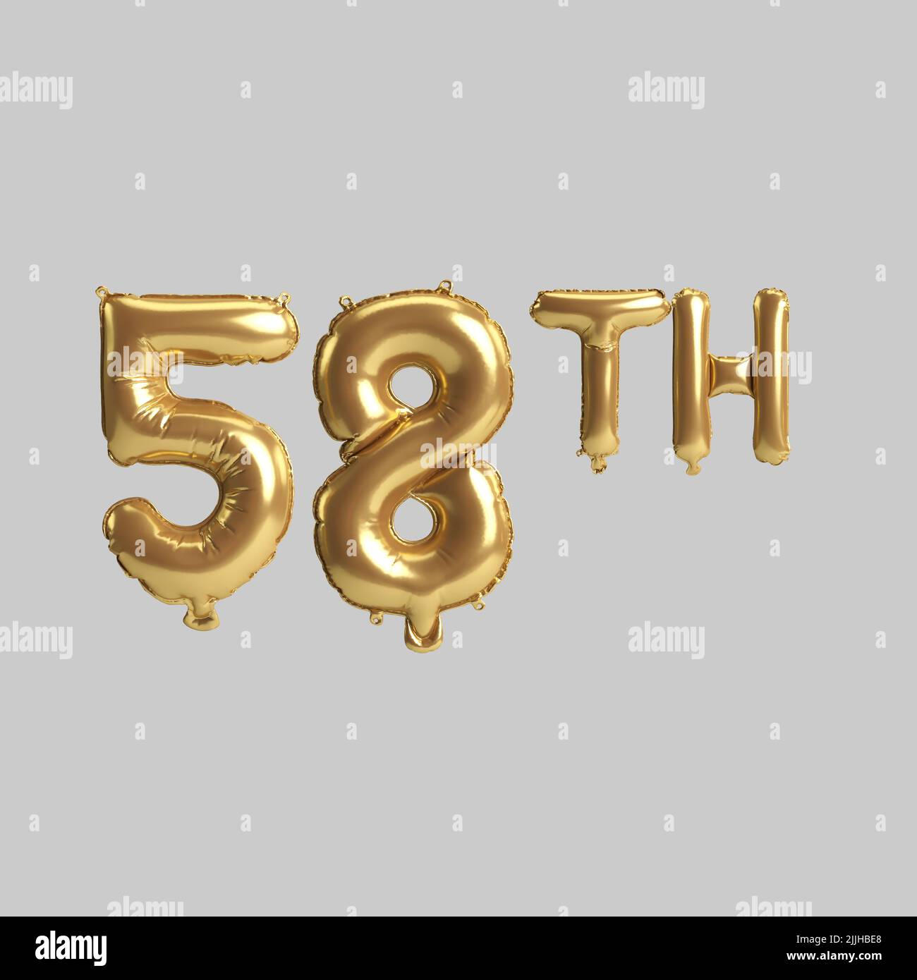Happy birthday number 58 greeting hi-res stock photography and images ...