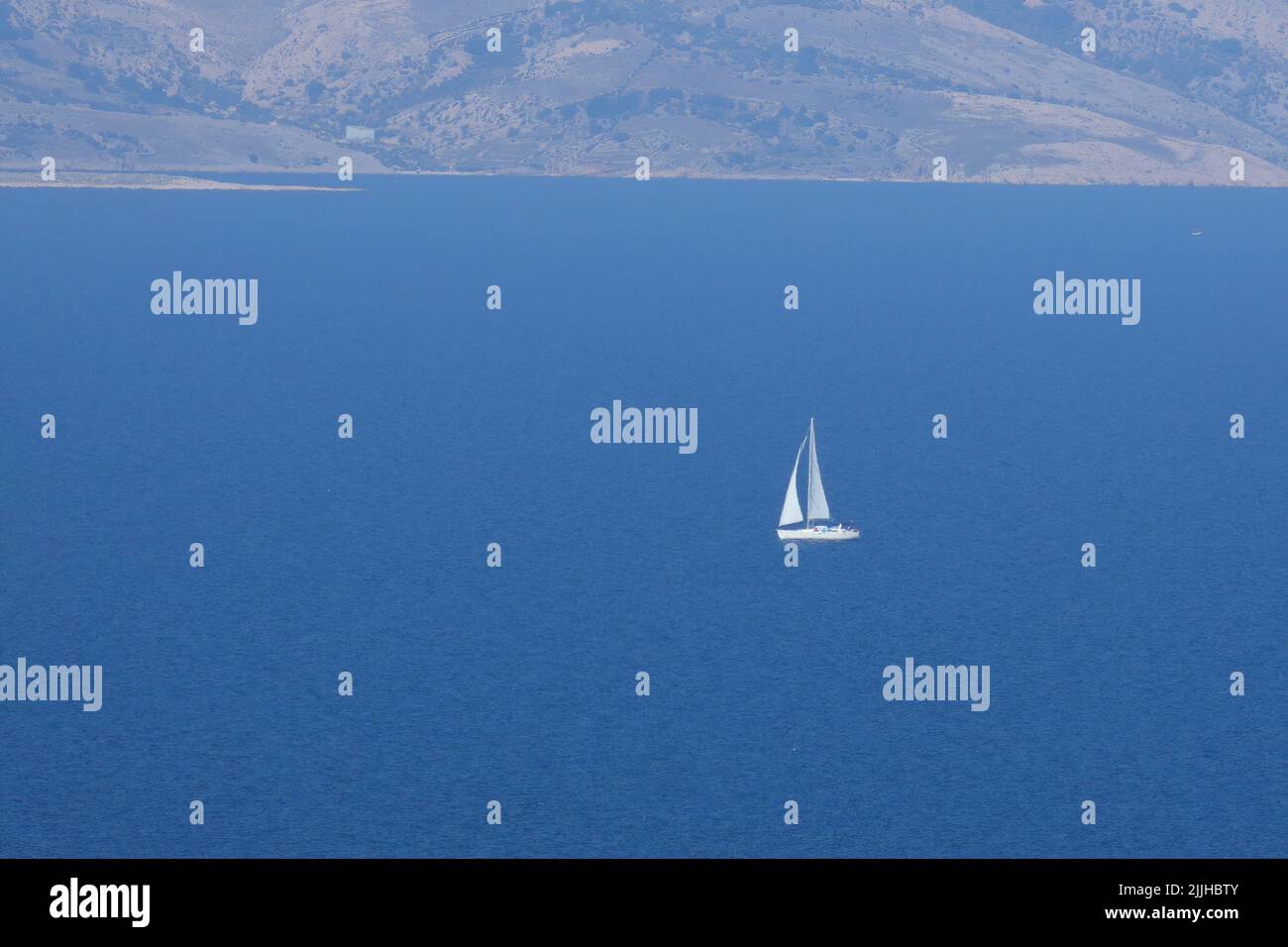 sailing yacht in the adriatic sea Stock Photo - Alamy