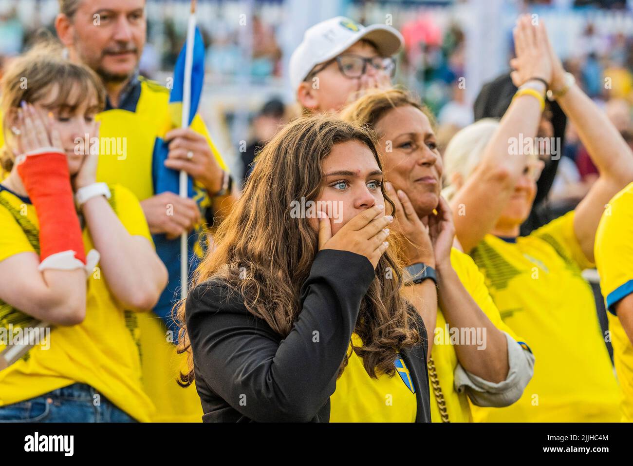 Swedish football fans women hi-res stock photography and images - Alamy