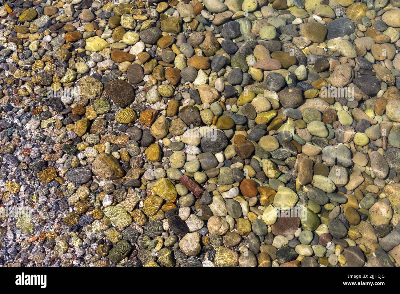 View of underwater pebbles in the sea, pebble background Stock Photo ...