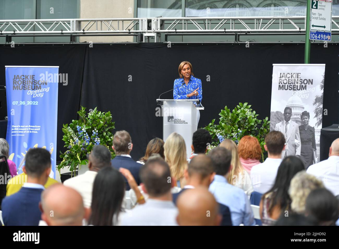 Robin Roberts attends the Jackie Robinson Museum grand opening on July ...