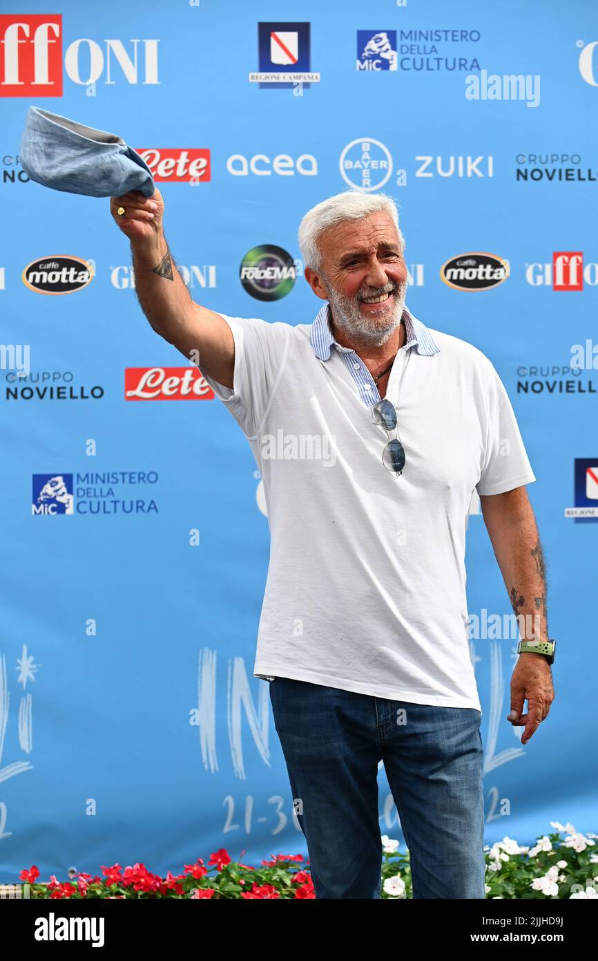 GIFFONI VALLE PIANA, ITALY - JULY 26: Patrizio Rispo attend the ...
