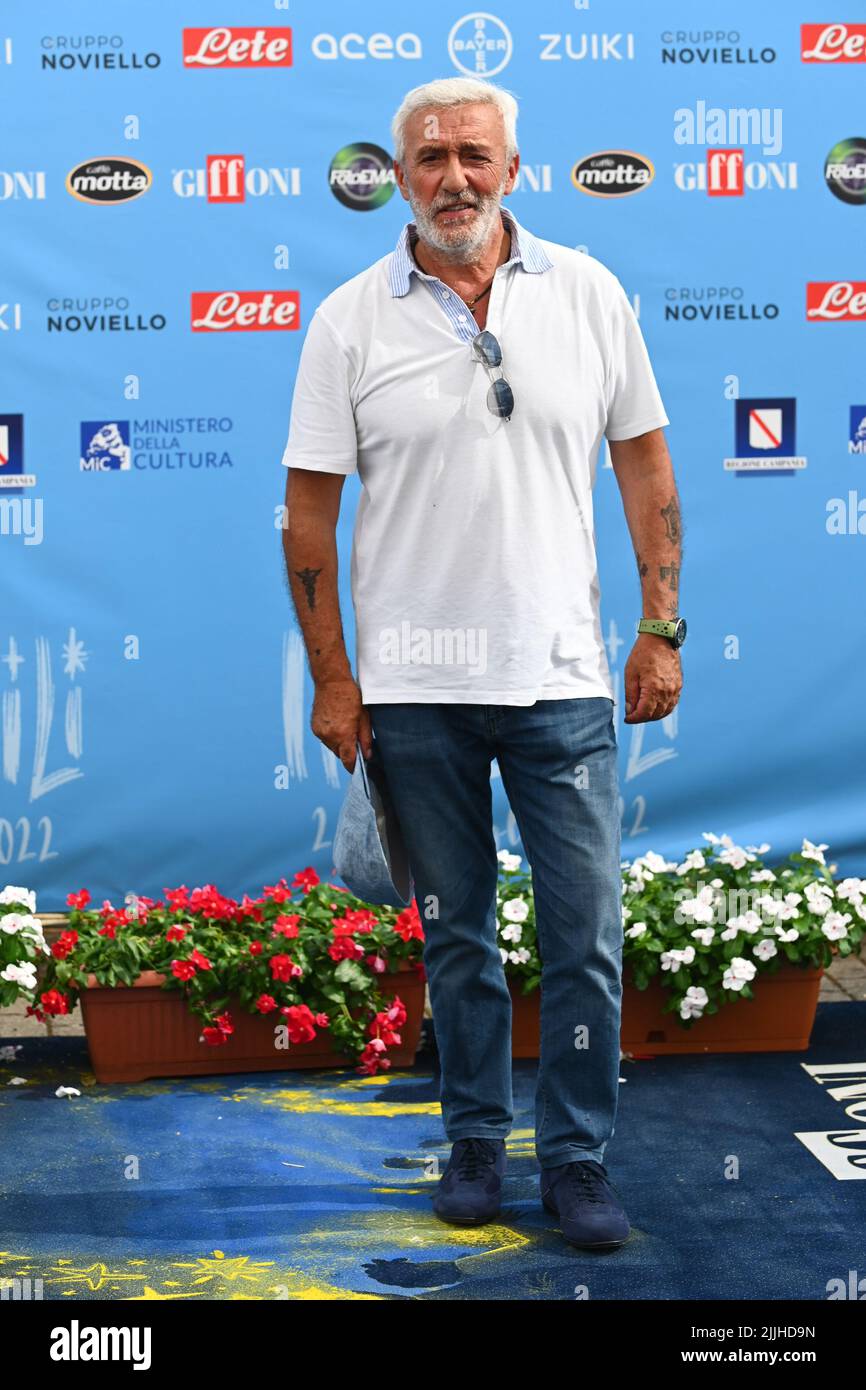GIFFONI VALLE PIANA, ITALY - JULY 26: Patrizio Rispo attend the ...